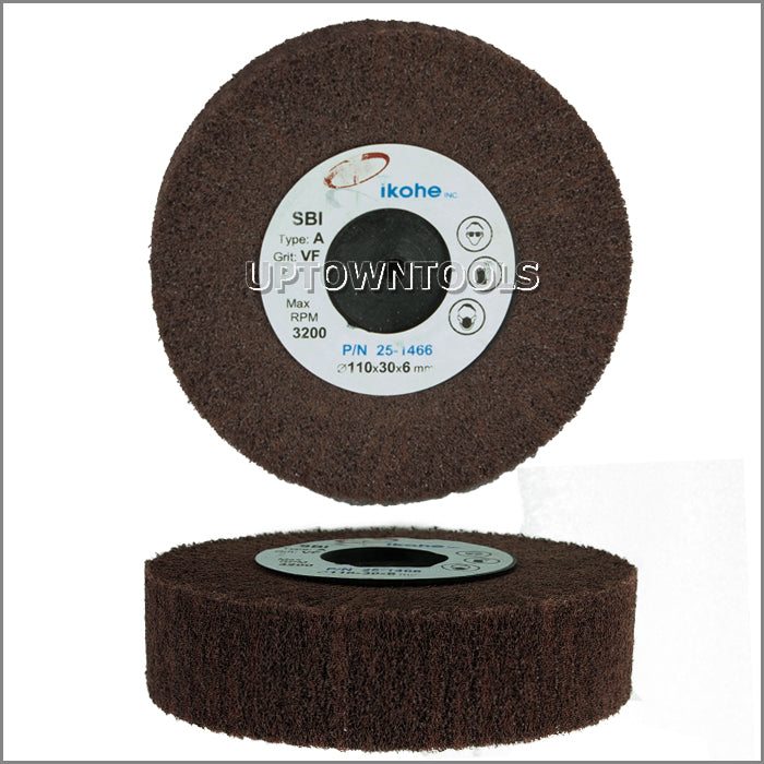 SATIN FINISH BUFF - VERY FINE 4-1/4" x 1-1/4" – uptowntools