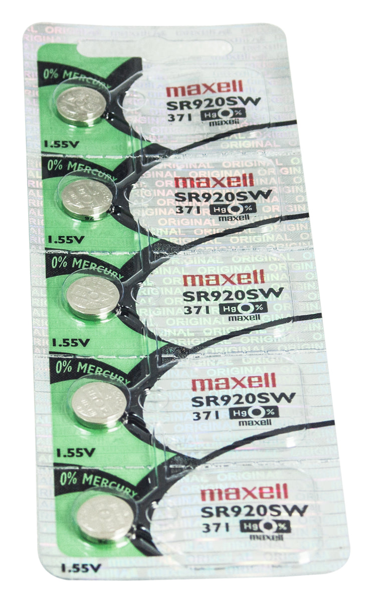 Maxell Battery / SR920SW 1.55V Silver Oxide Button Cell Battery ...