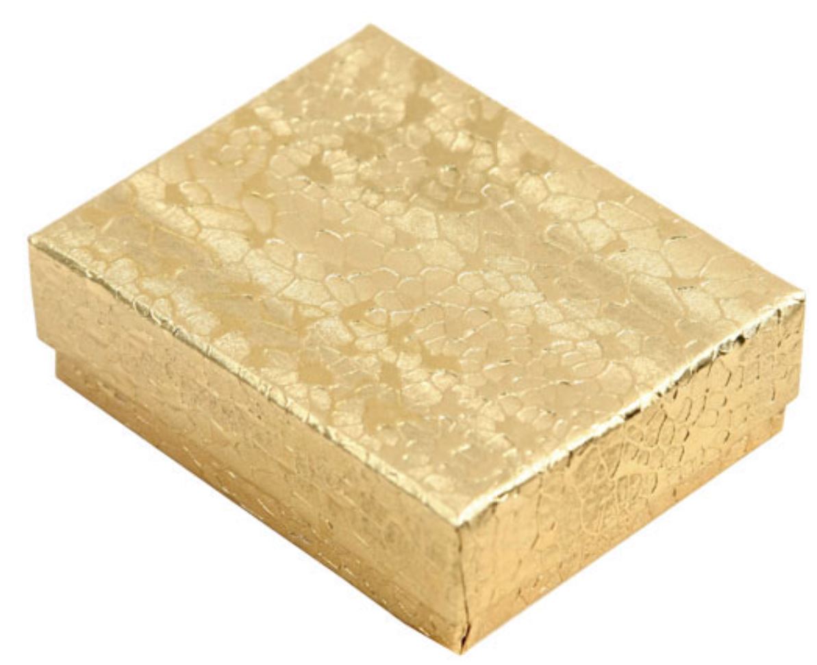 Cotton filled paper box Gold Color – uptowntools