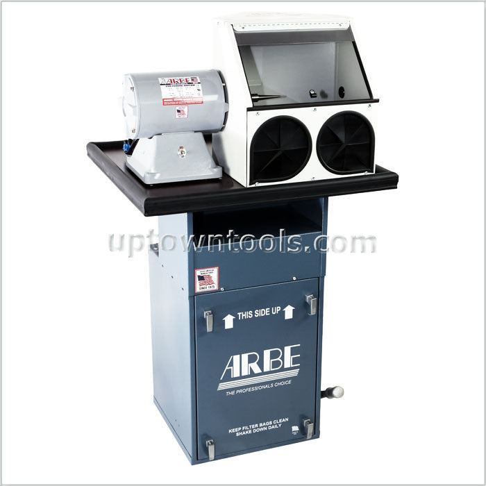 ARBE Polishing System w/ 1/2 hp Dust Collector, 3/4 H.P. Single Spindl ...