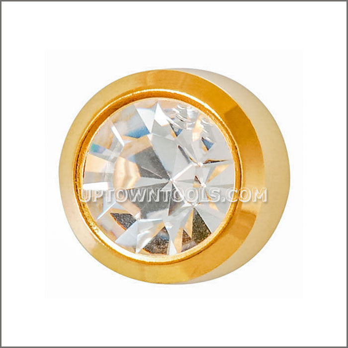 Studex GOLD PLATED BIRTHSTONE APR CRYSTAL- R204Y / STUDEX EARRINGS ...